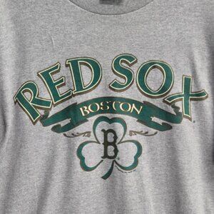 Majestic | Shirts | Majestic Boston Red Sox Irishthemed Tee Grey Mens ...